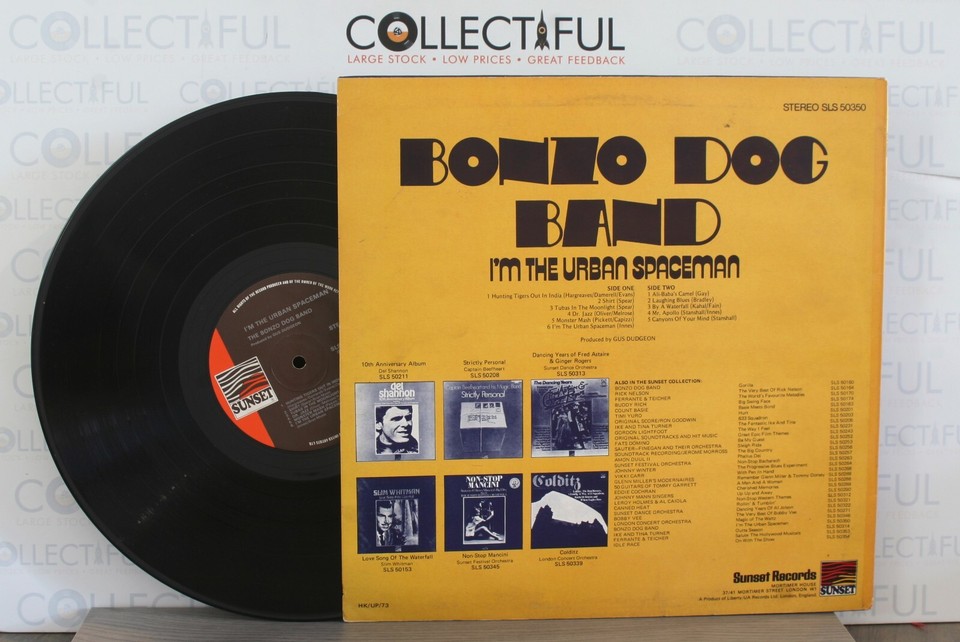 BONZO DOG BAND - I'M THE URBAN SPACEMAN - SUNSET - UK ISSUE 1973 VINYL ...