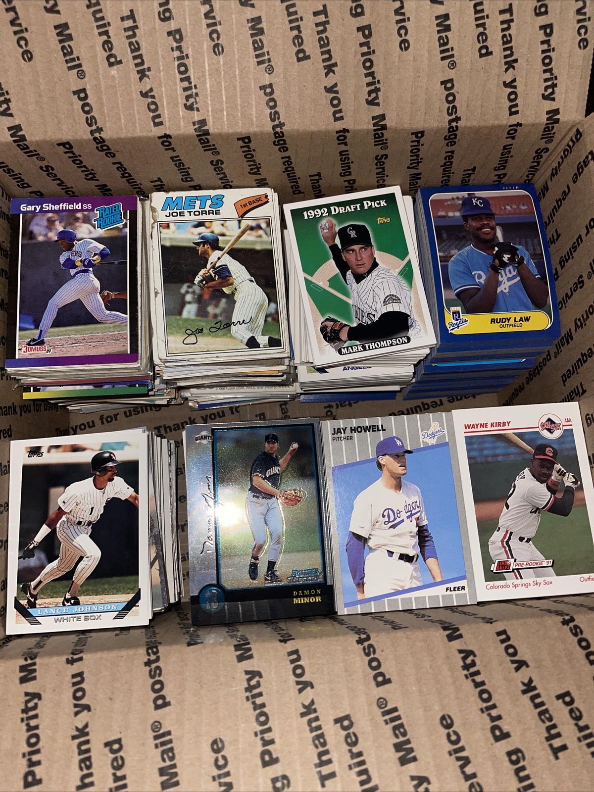 Huge Sports Card Bulk LOT - 2000+ BASEBALL CARDS TOPPS & OTHER BRANDS ...
