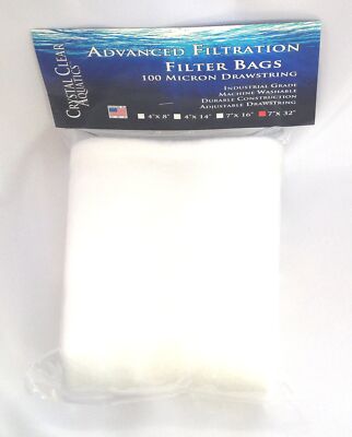 Crystal Clear Aquatics AAD00259 Polypropylene Filter Bag with Draw ...