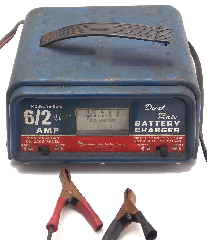 Schumacher Electric Corp 6/2Amp 6/12V Dual Rate Battery Charger SE-82-6 ...