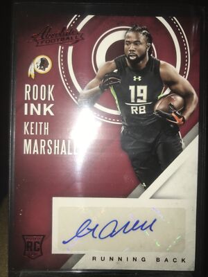 2015 absolute football Keith Marshall autographed rookie card | eBay