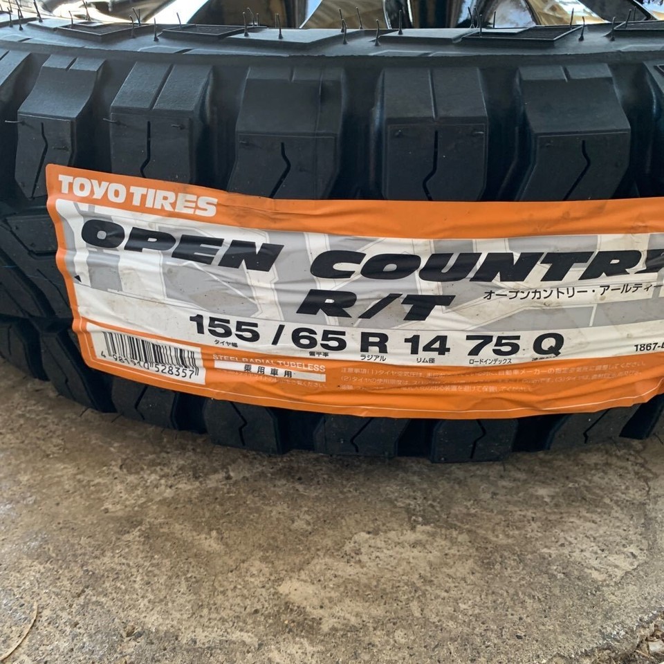 Toyo Open Country 155/65R14 Wheel Rim Set of 4 MAD CROSS Acty Carry ...