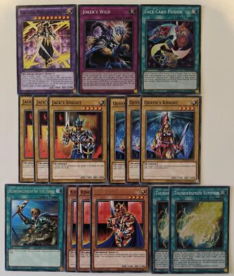 YuGiOh 14 Card Jack's, Queen's and King's Knight Deck Core + 1 Card ...