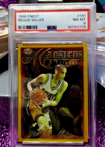 1996-97 topps finest REGGIE MILLER gold psa 8 141 | eBay
