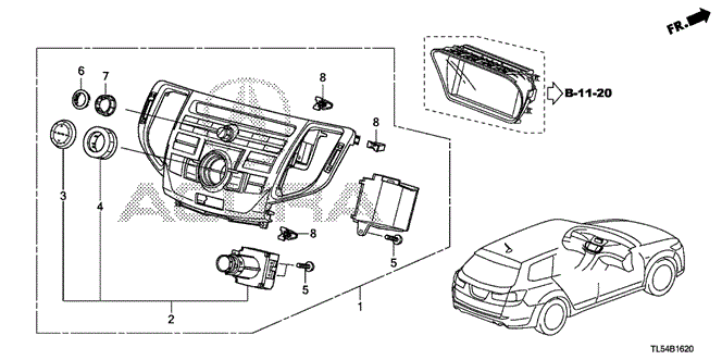 Genuine Acura Rubber Volume 39105-TL0-G21 for sale online | eBay