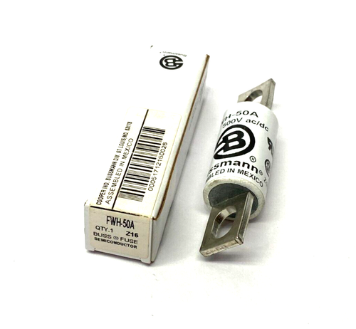 Cooper Bussmann FWH-50A Semiconductor Cylindrical Blade Fuse 50A 700V ...