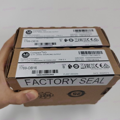 New Factory Sealed allen bradley 1769-OB16 CompactLogix 24VDC D/O ...