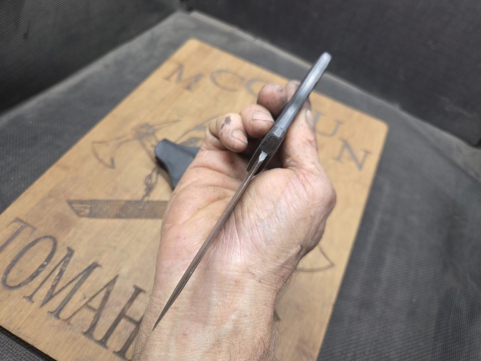 HAND MADE FIRST STRIKE CROSS DRAW KNIFE BY MARK MCCOUN USA BLK G10 | eBay