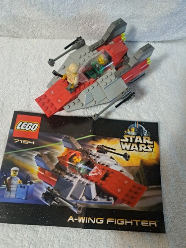 LEGO 7134 Star Wars A-Wing Fighter Complete with Instructions Vintage ...