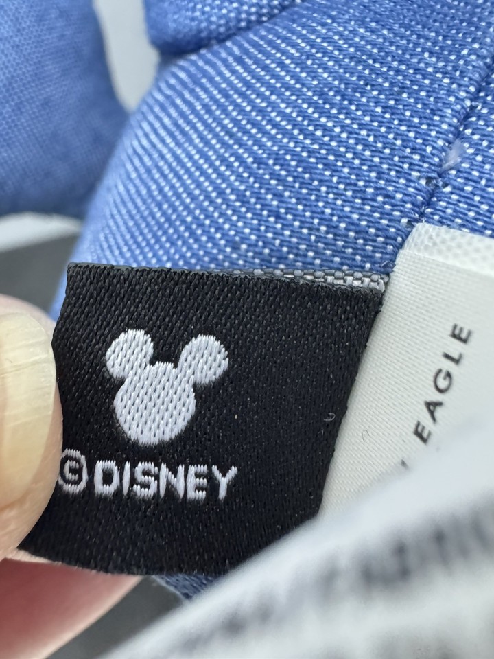 Disney Mickey Mouse X AE American Eagle 12" Stuffed Animal Plush Blue ...