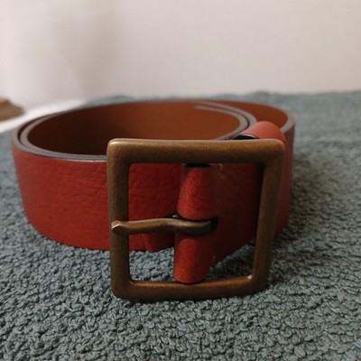 Volpi Concerie Leather Belt Size 30-34 Inch Waist Brown Brass Buckle ...