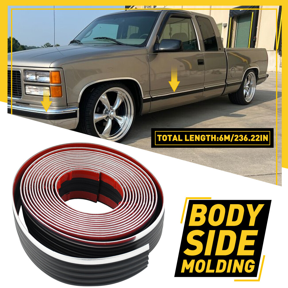 236in Universal Body Side Molding Belt Protector Strip for Trucks Cars ...