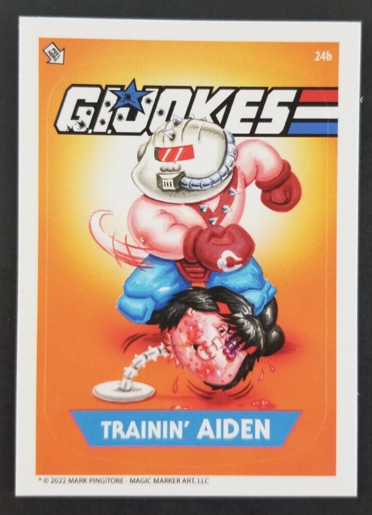 Gi Jokes 2022 Garbage Pail Parody GI Joe Card #24b Trainin Aiden Big ...