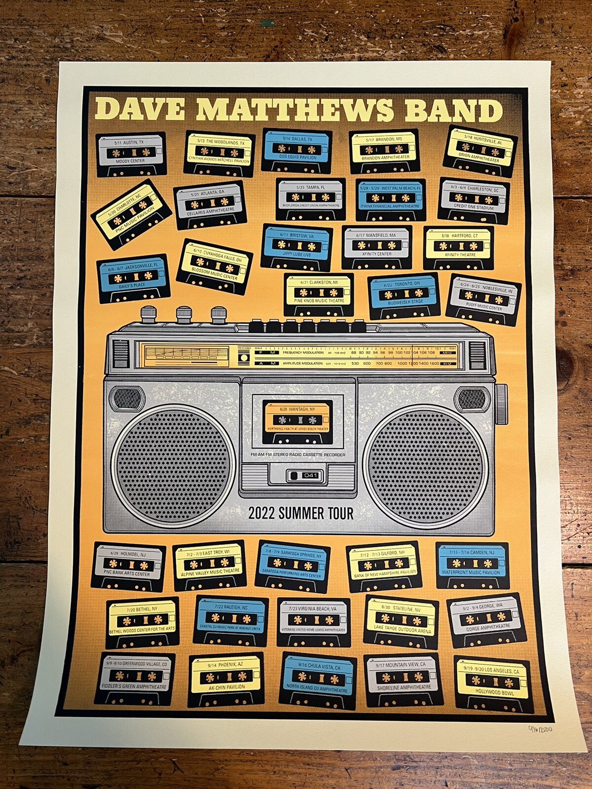 Dave Matthews Band Tour Posters