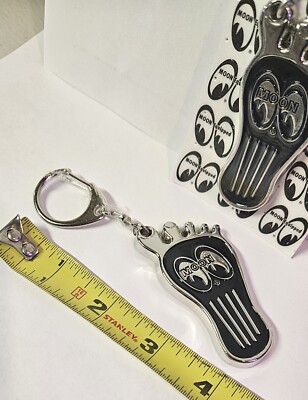Mooneyes Chrome Metal Keychain, Air Freshener + 2ea Decals. See Pics ...