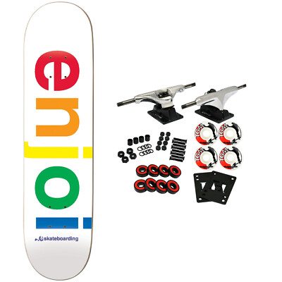 Enjoi Skateboard Complete Spectrum White 9" | eBay