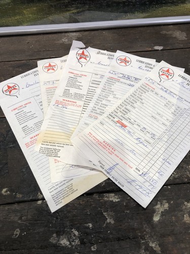 Caltex Vintage Service Invoices x 5 Circa 1970’s | eBay Australia