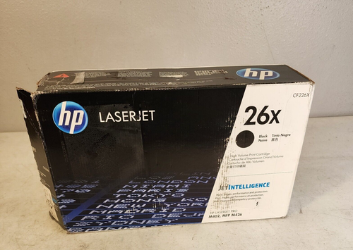 HP CF226X 26X Black Hi Yield Cartridge Genuine New OEM Open Box free ...