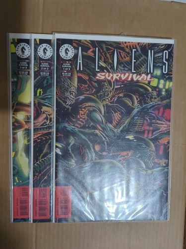 Dark Horse Comics Aliens Survival Lot of #1-3 Connecting Covers new ...
