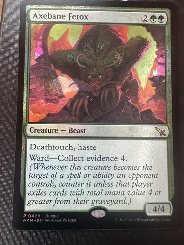 FOIL Alternate Art AXEBANE FEROX mtg NM Murders at Karlov Manor Rare ...