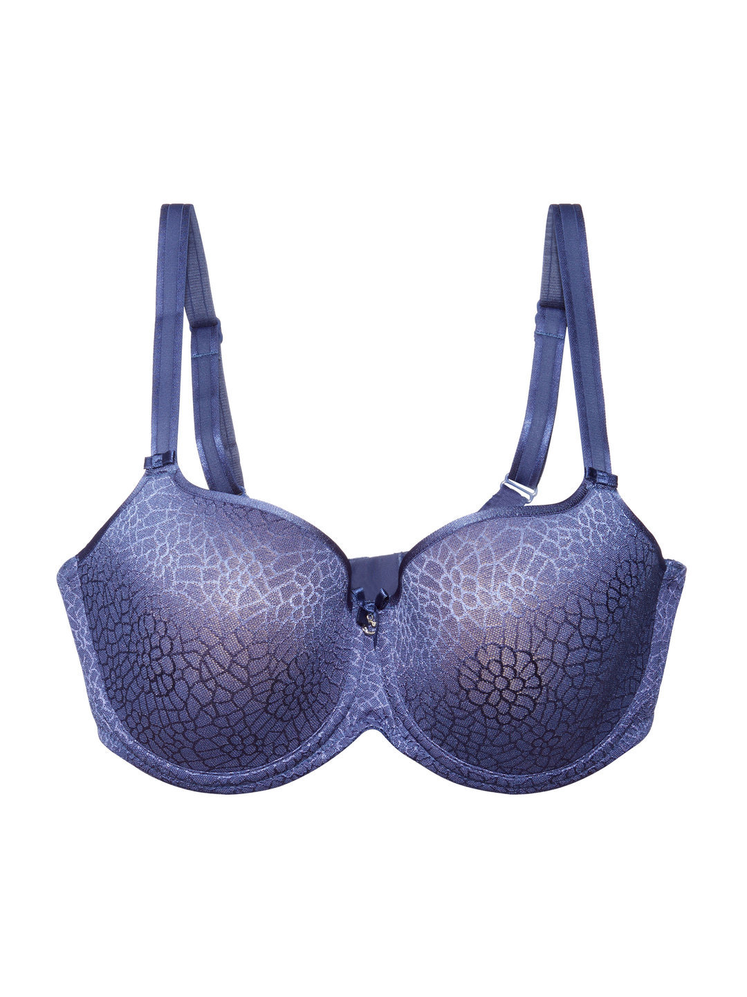 CHANTELLE MAGNIFIQUE UNLINED NON PADDED T-SHIRT BRA #1891 BLUE SIZE 32 ...
