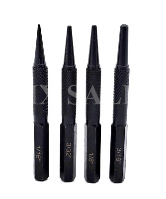 4 Pc Nail Punch Set Tamper for Countersink Woodwork Cushion Grip | eBay