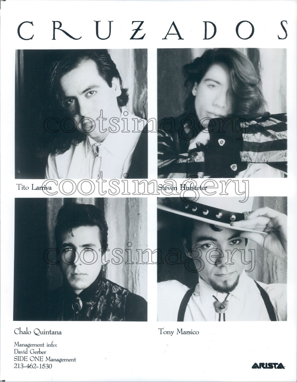 1985 Chicano Rock Band Cruzados Tito Larriva Charlie Quintana Press ...