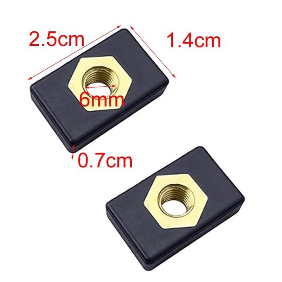2x Slide Rail Nut Slide Track Rail Sliders Easy Assembly Sliding Nut ...