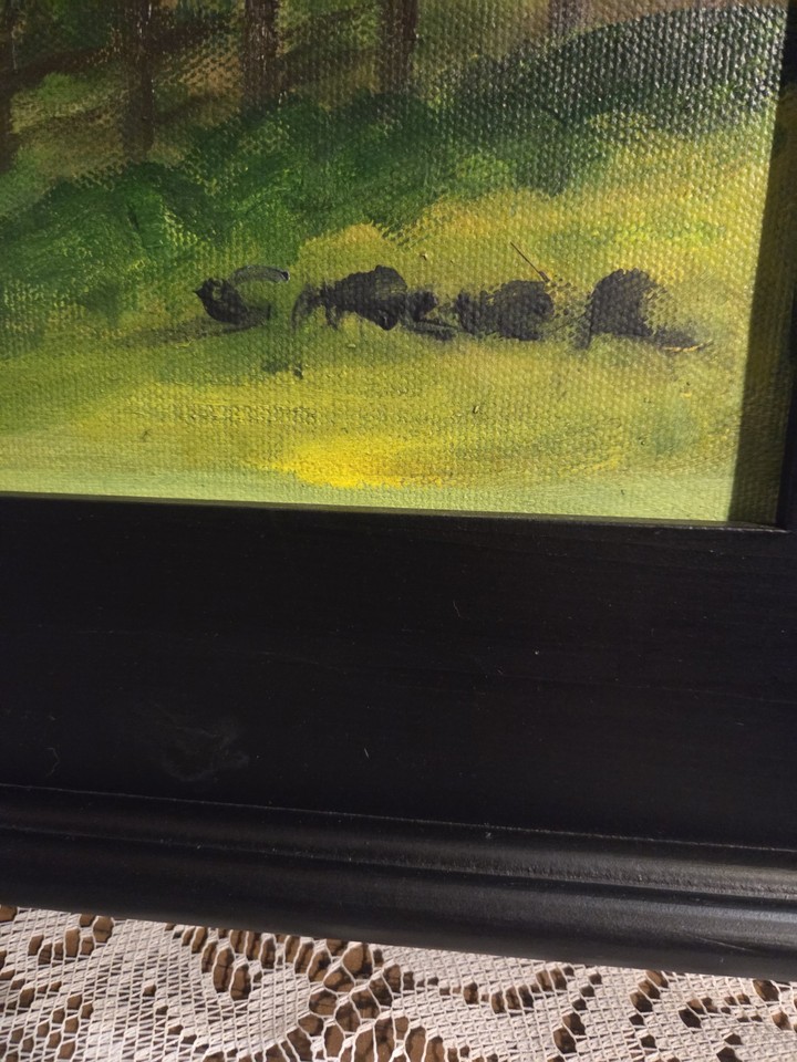 Original Oil Painting Titled The Old Red Barn by Artist Ed Cooper ...