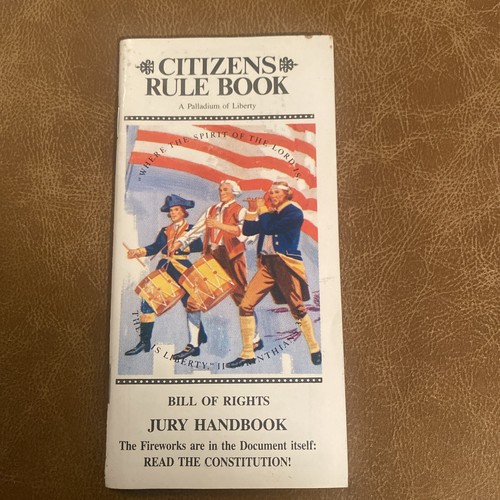 Citizen’s Rule Book Jury Handbook Bill Of Rights Paperback | eBay