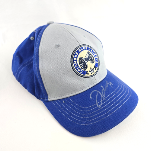 Columbus Blue Jackets Hat Mens Strapback Blue Autographed Logo NHL ...