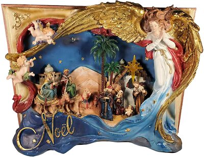 12.5" H LED Light Up Christmas Book with Nativity Scene | eBay