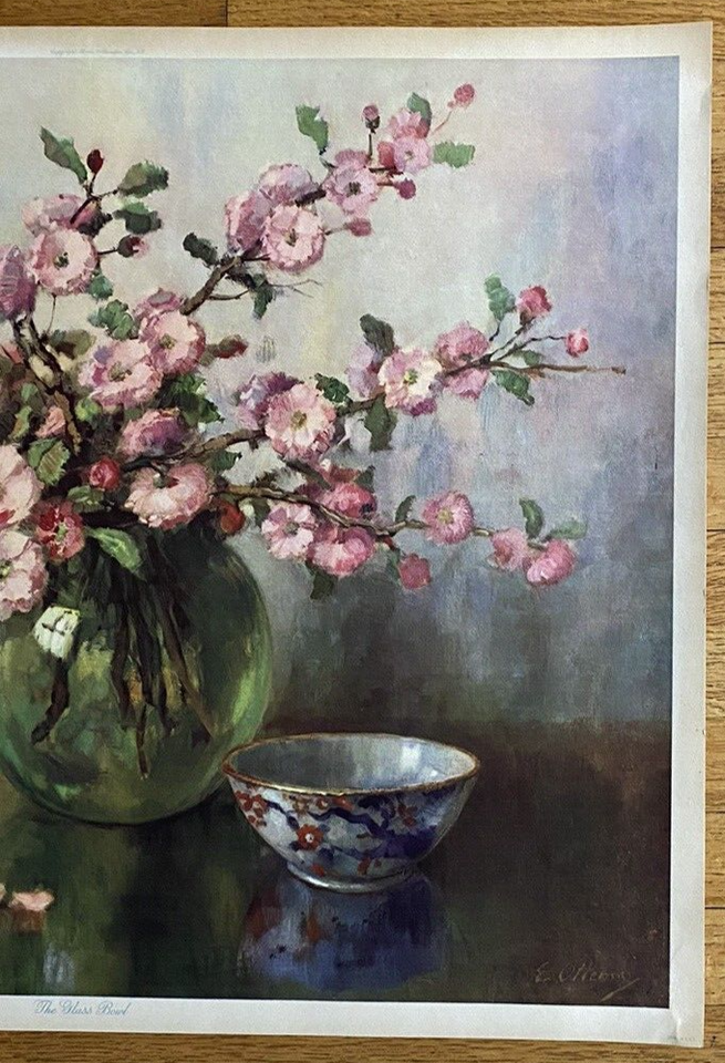 The Glass Bowl Original Litho 1980's Morris & Bendien 26.5" X 21.5 ...