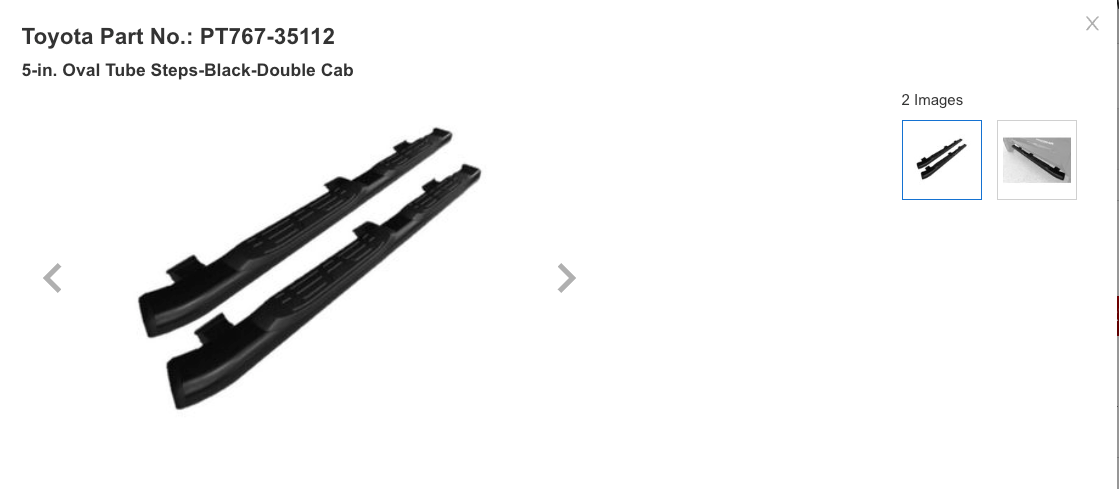 (LOCAL)EM TOYOTA TACO TUBE STEPS/RUNNING BOARDS PT767-35112 2023-2011 ...