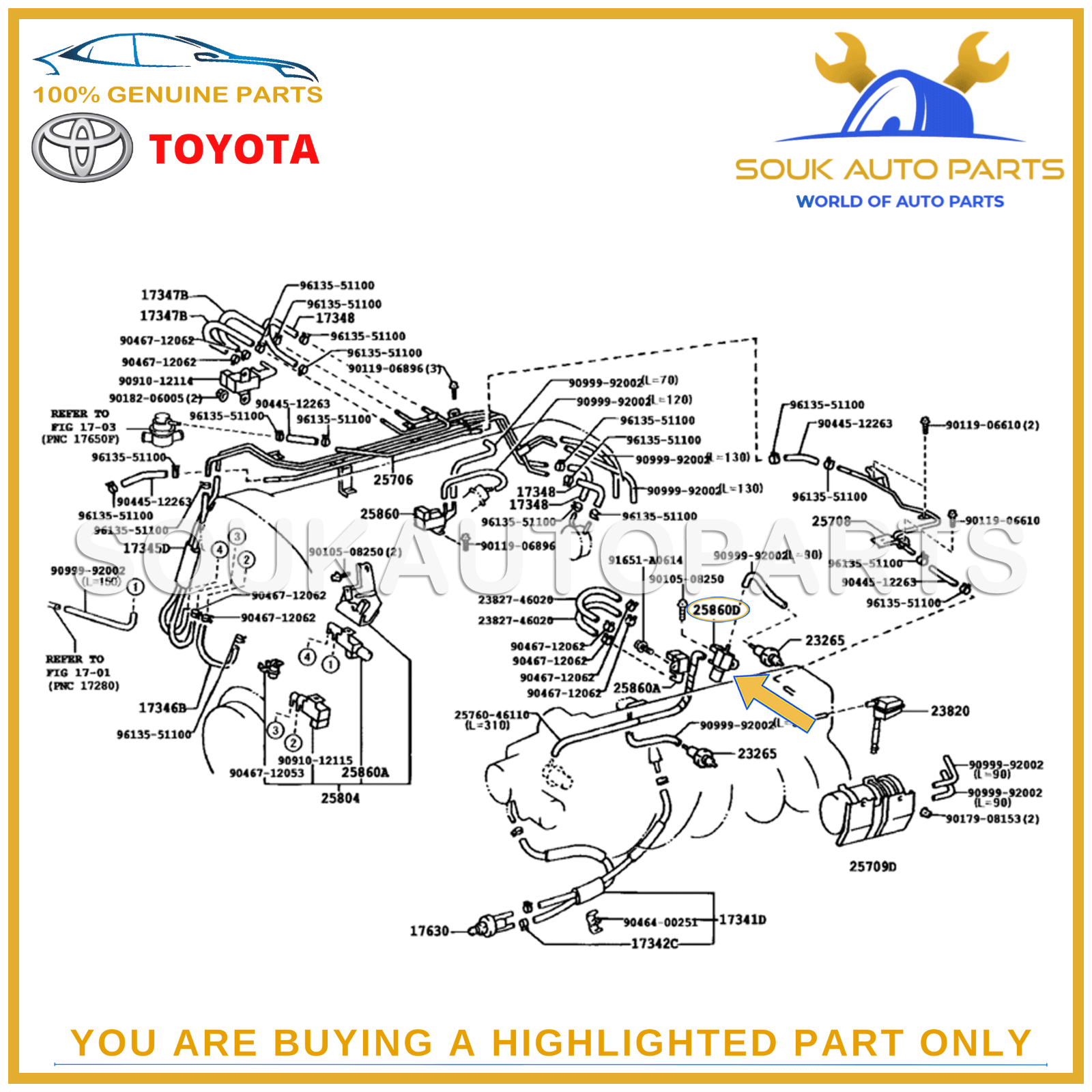 90910-12014 Genuine Toyota VALVE ASSY, VACUUM SWITCHING 9091012014 OEM ...