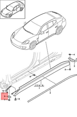 Genuine PORSCHE Panamera Porsche 970 Socket - Jack 97050458501 | eBay