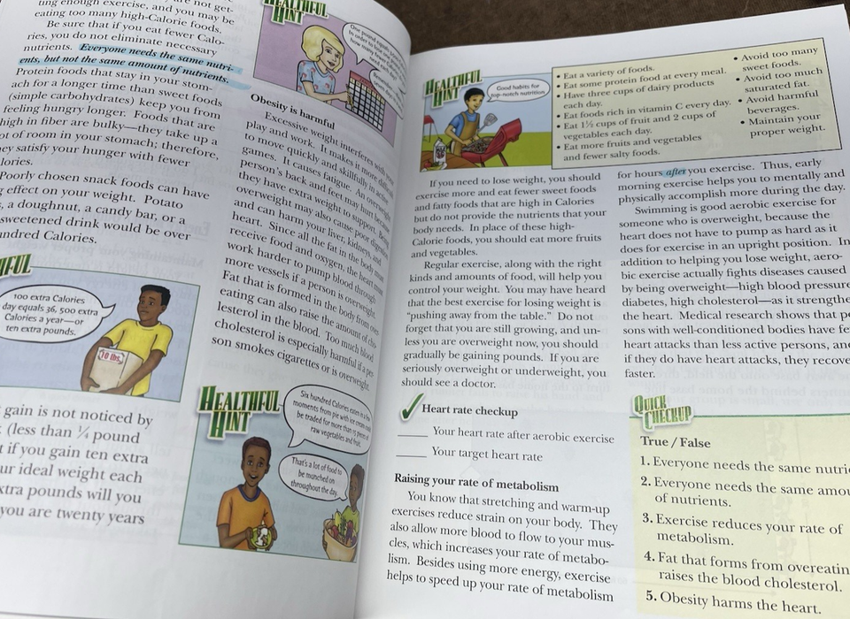 Abeka Homeschool 5th Grade Science And Health Books Charts Answer Key ...