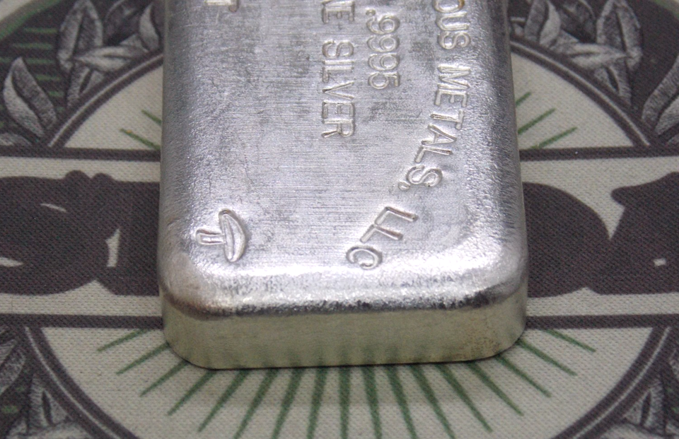**OHIO PRECIOUS METALS** 10oz .999 Fine SILVER Poured Bullion Bar #EC2 ...