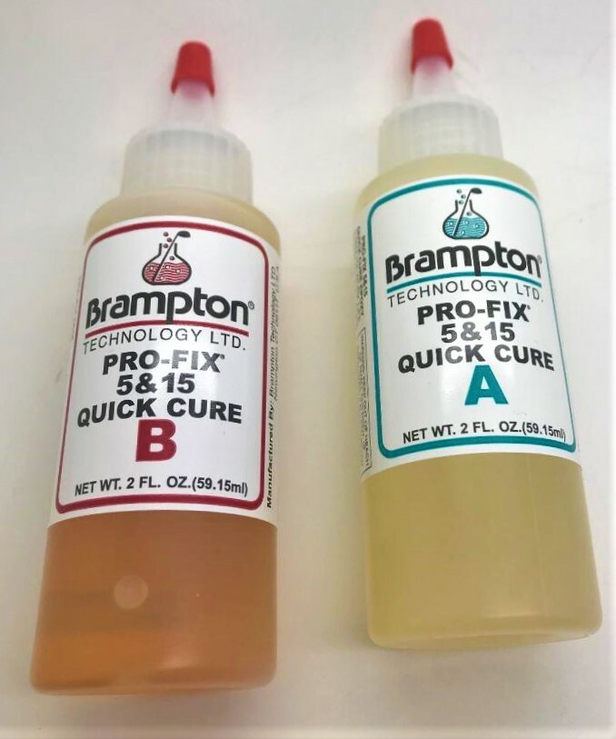 BRAMPTON QUICK CURE, 4oz. KIT, PRO FIX GOLF CLUB EPOXY 30 MINUTE REPAIR ...