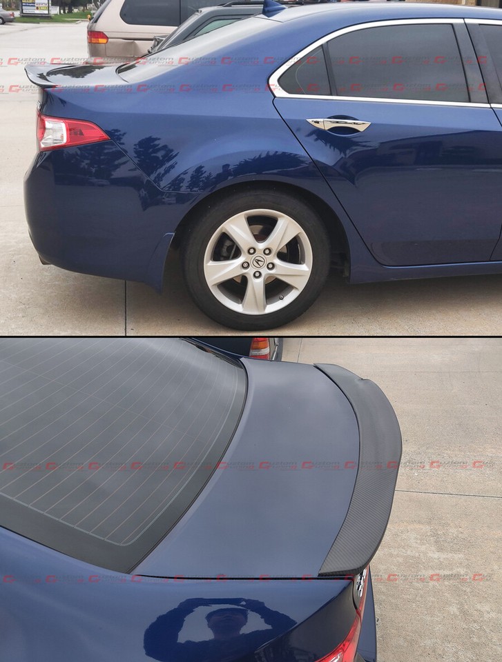 FOR 09-14 ACURA TSX CU2 EURO R HIGHKICK DUCKBILL CARBON FIBER TRUNK ...