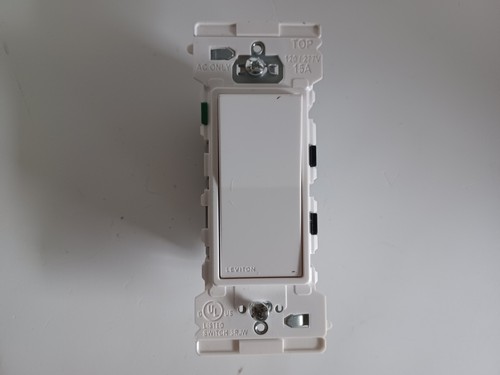 Decora Edge 15 Amp Single Pole Switch, White | eBay