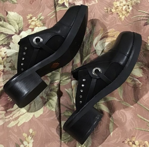Harley Davidson Motorcycles Footwear Clogs Shoes Women 9.5 Black ...