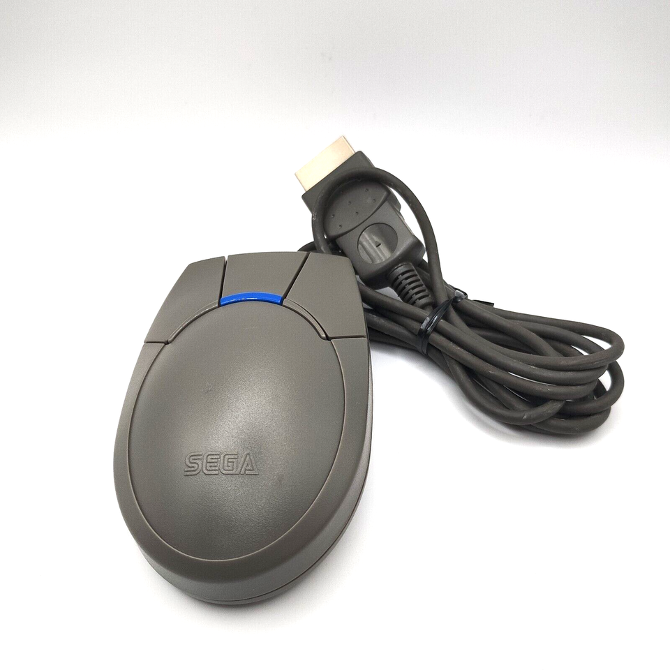 Sega Saturn SHUTTLE MOUSE Controller Gray HSS-0102 Tested Working 1994 ...