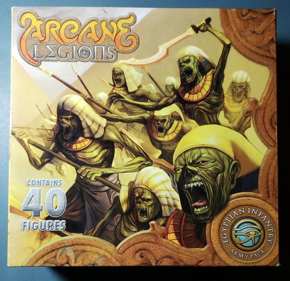 ARCANE LEGIONS WELLS MINIATURE WAR GAME PACK SET 40 FIGURES EGYPTIAN ...
