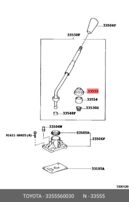 Genuine OE boot, shift lever, 3355560030 for TOYOTA 33555-60030 | eBay