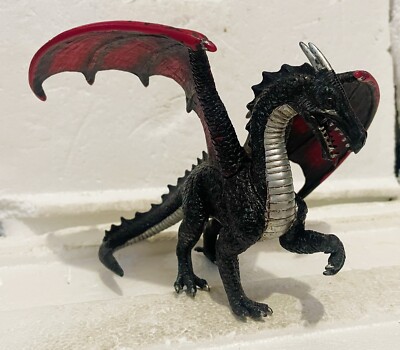 MOJO Steel Dragon 2014 Fantasy Mythical Action Figure Realistic Toy 5.5 ...