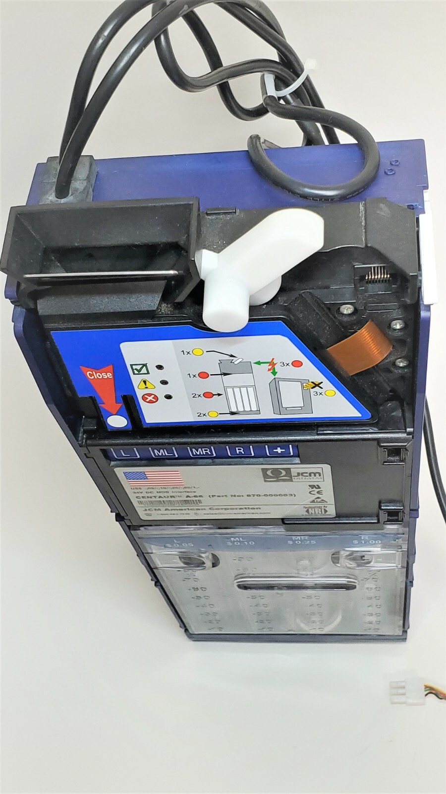 Crane National Rejectors Inc. A66 4 tube MDB 34v Coin Changer | eBay