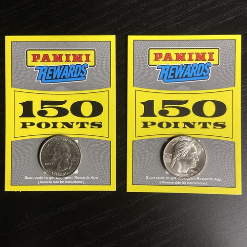 150 (x2) Panini Reward Points Redemption Card - Unredeemed/Unused - 300 ...