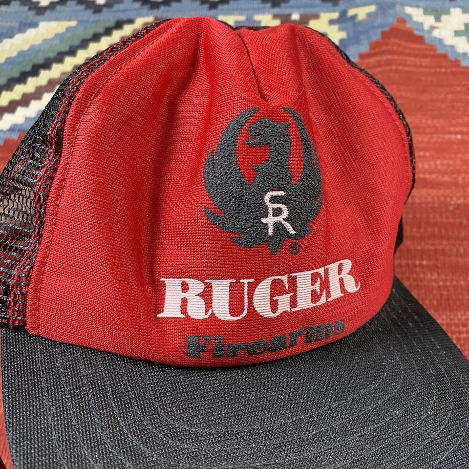 Vintage 80’s Ruger Firearms Mesh Trucker Snapback Hat Cap Gun USA Made ...