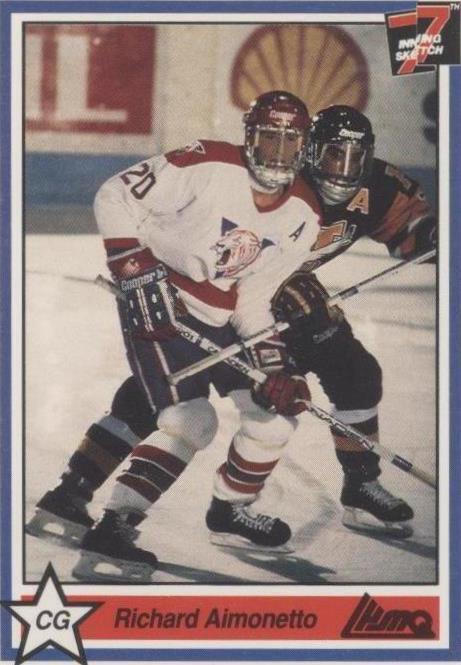 1990-91 7th Inning Sketch LHJMQ - Richard Aimonetto #253 (RC) for sale ...